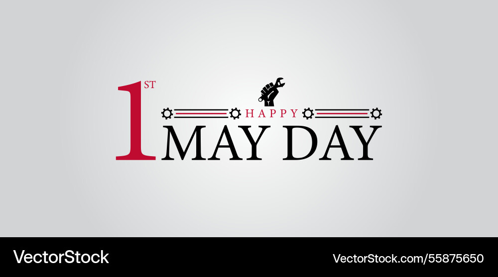 May day spreading happiness and hope Royalty Free Vector