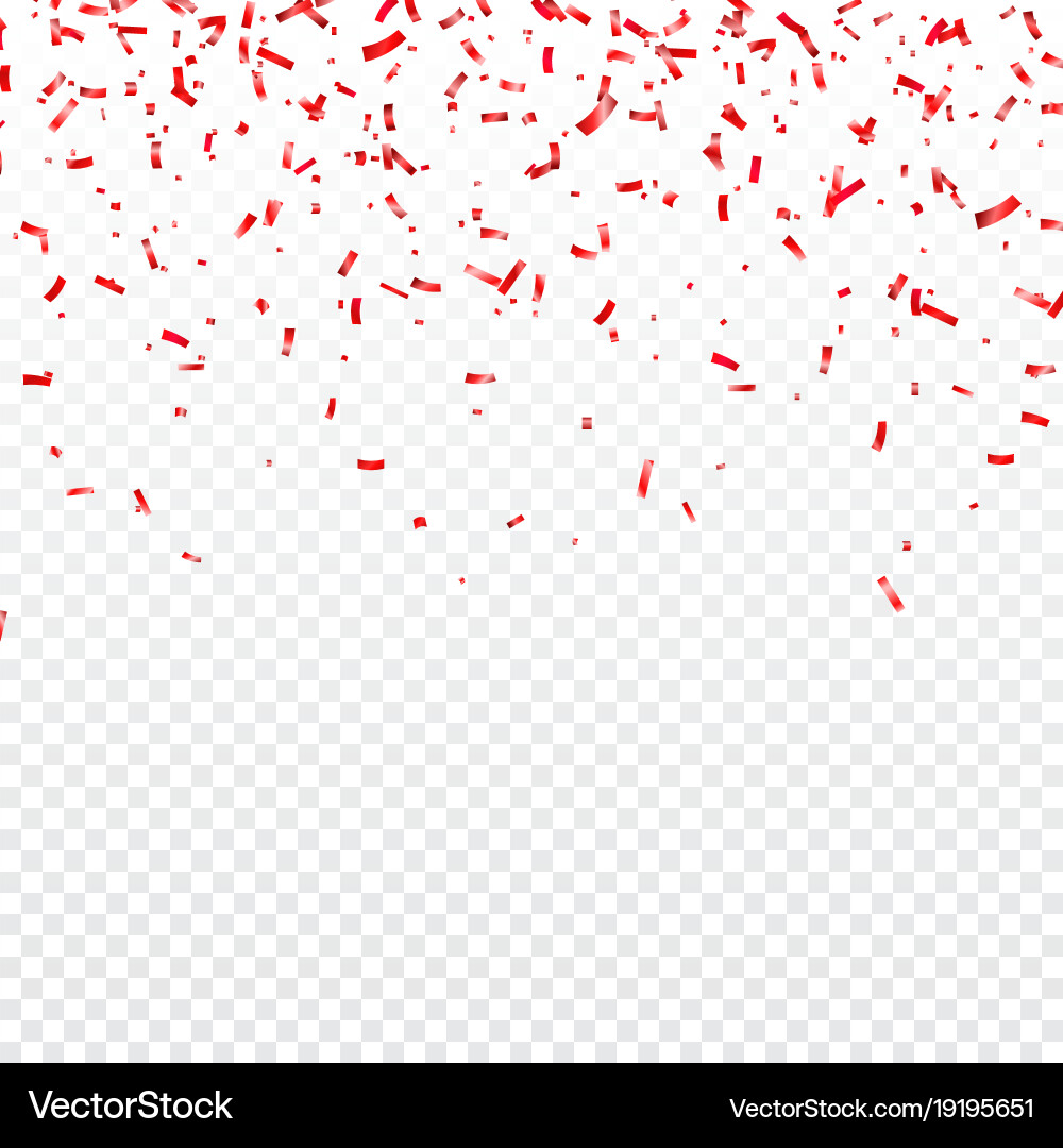 Christmas valentines day red confetti Royalty Free Vector