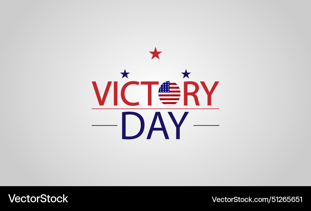 Commemorating victory day with an inspiring Vector Image