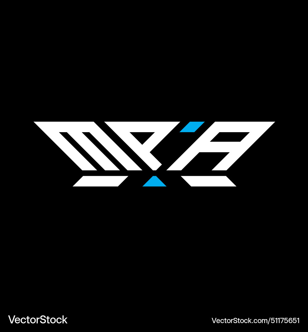 Mpa letter logo design mpa simple and modern logo Vector Image