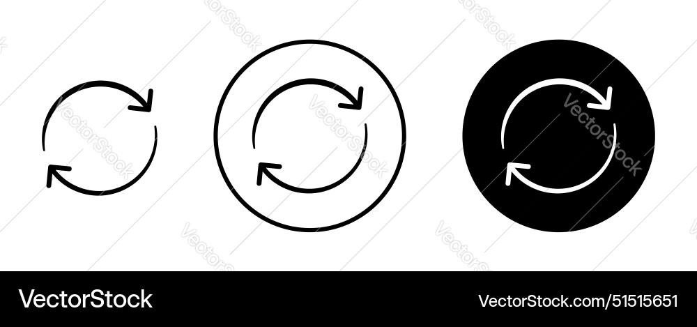 Refresh icon Royalty Free Vector Image - VectorStock