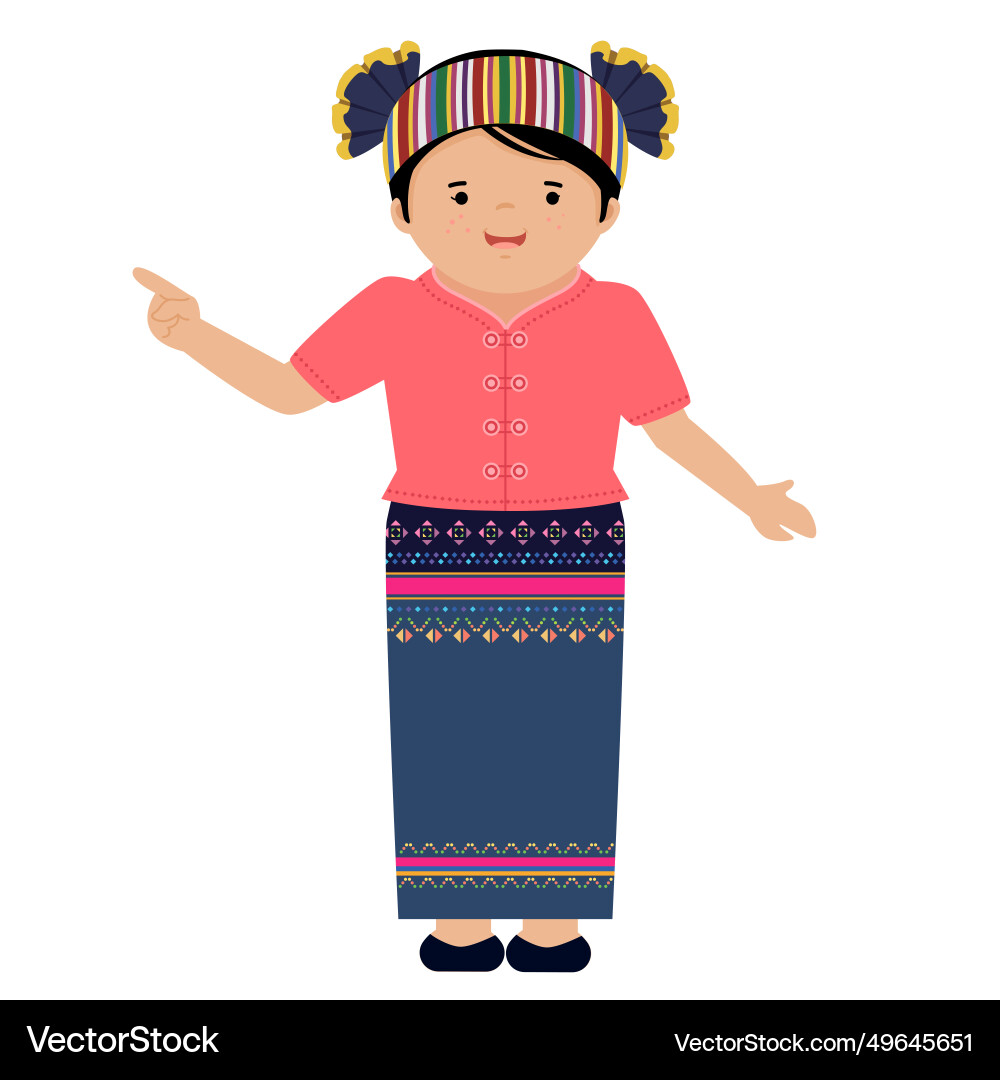 Shan people Royalty Free Vector Image - VectorStock