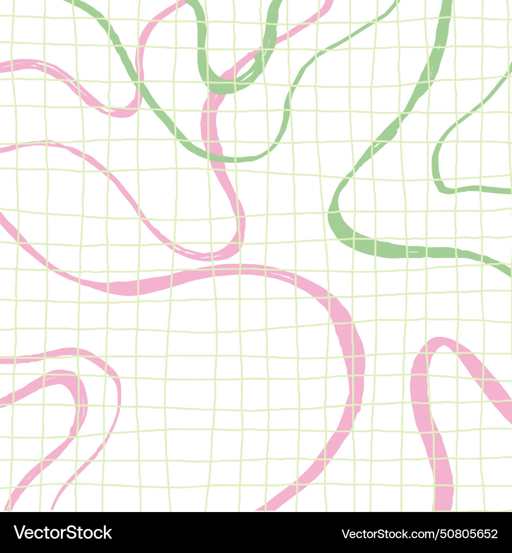 Colored doodle decorative texture with tangled Vector Image
