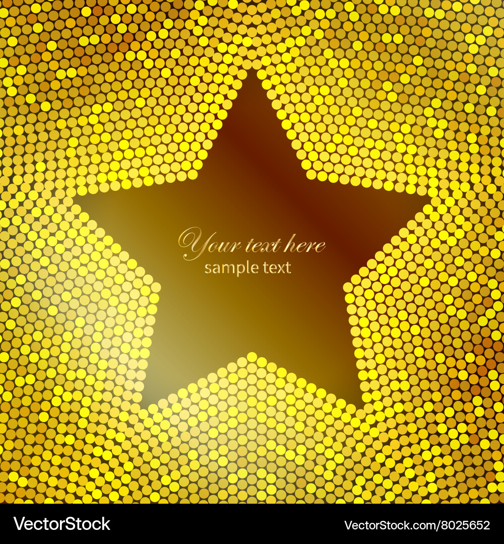 Gold star Royalty Free Vector Image - VectorStock