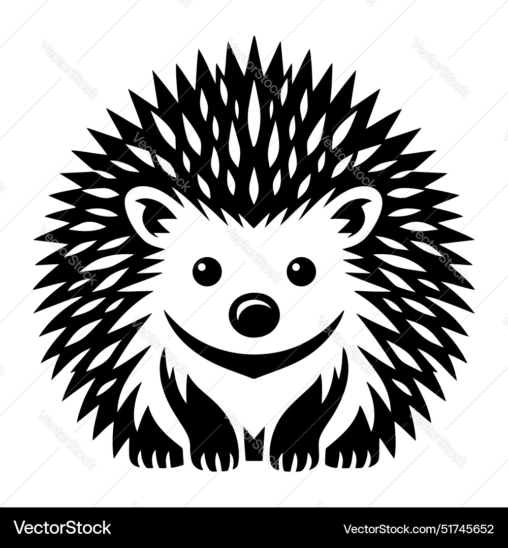 Hedgehog logo symbol Royalty Free Vector Image
