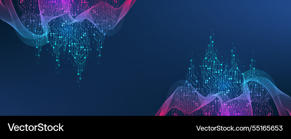 Artificial intelligence or machine learning Vector Image