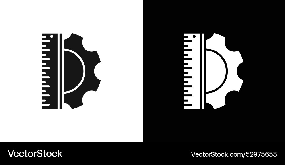 Engineering tool icon black line art logo set Vector Image