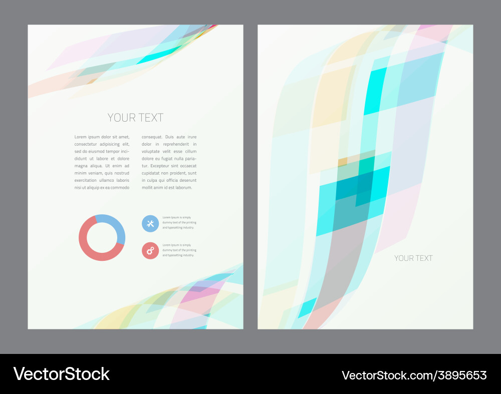 Flyer design template Royalty Free Vector Image