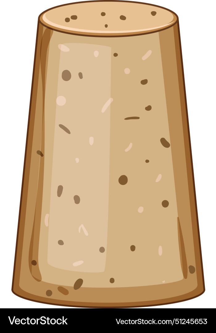Gourmet wine cork bottle cartoon Royalty Free Vector Image