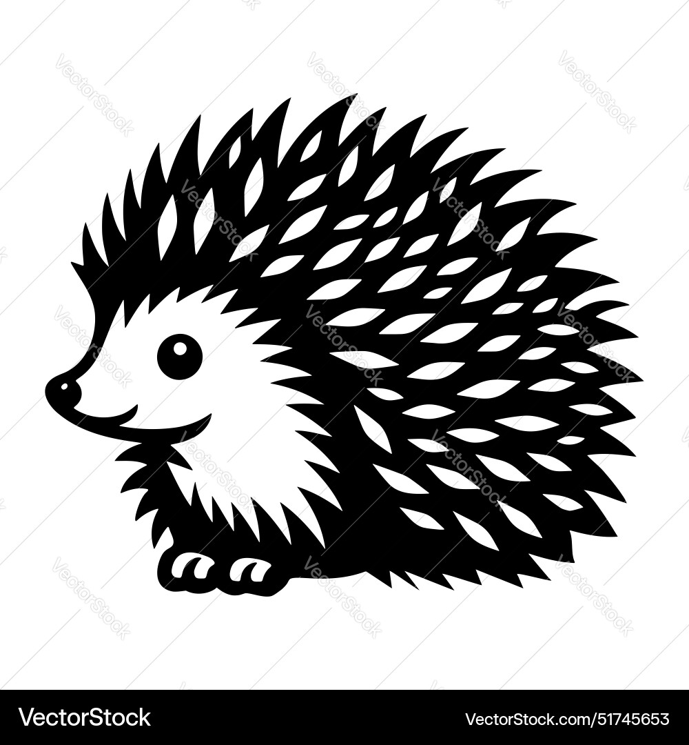 Hedgehog logo symbol Royalty Free Vector Image