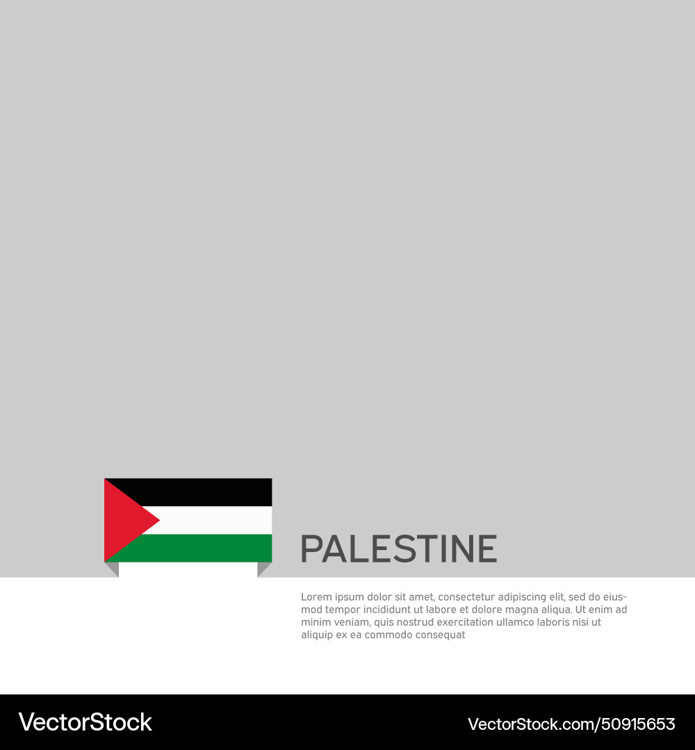 Palestine flag background state patriotic Vector Image