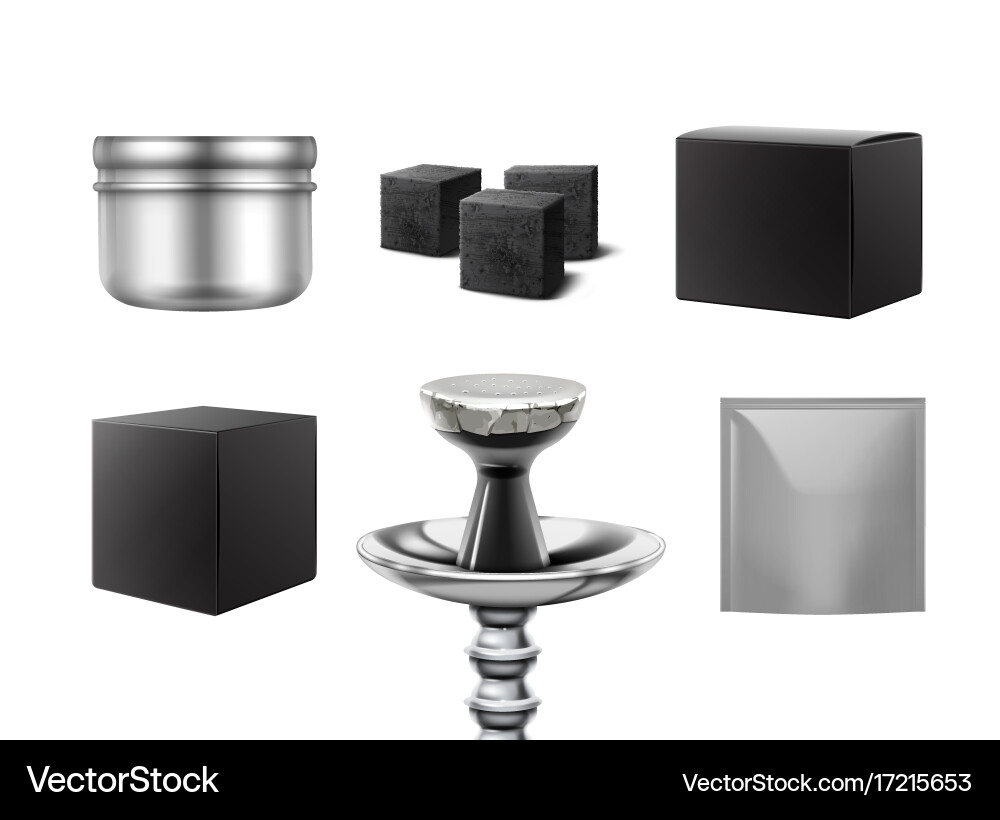 Shisha tobacco packs Royalty Free Vector Image
