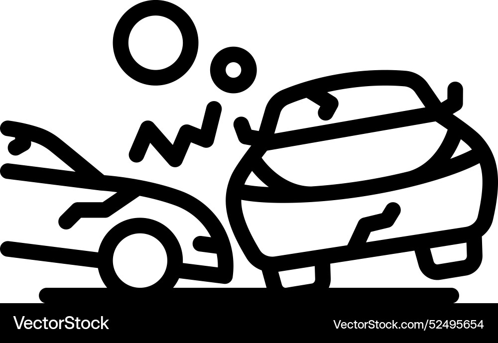 Car accident Royalty Free Vector Image - VectorStock