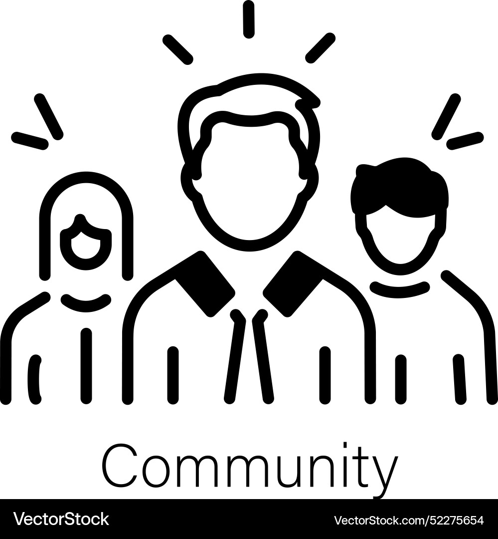 Community Royalty Free Vector Image - VectorStock