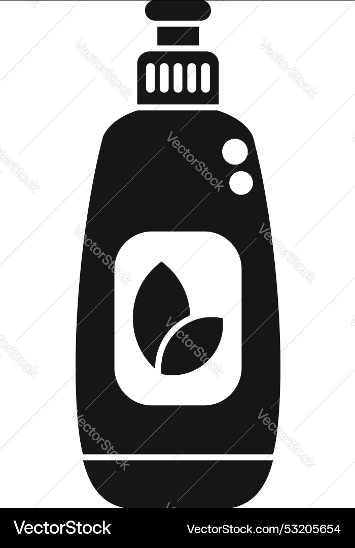 Eco friendly dishwashing liquid bottle Royalty Free Vector