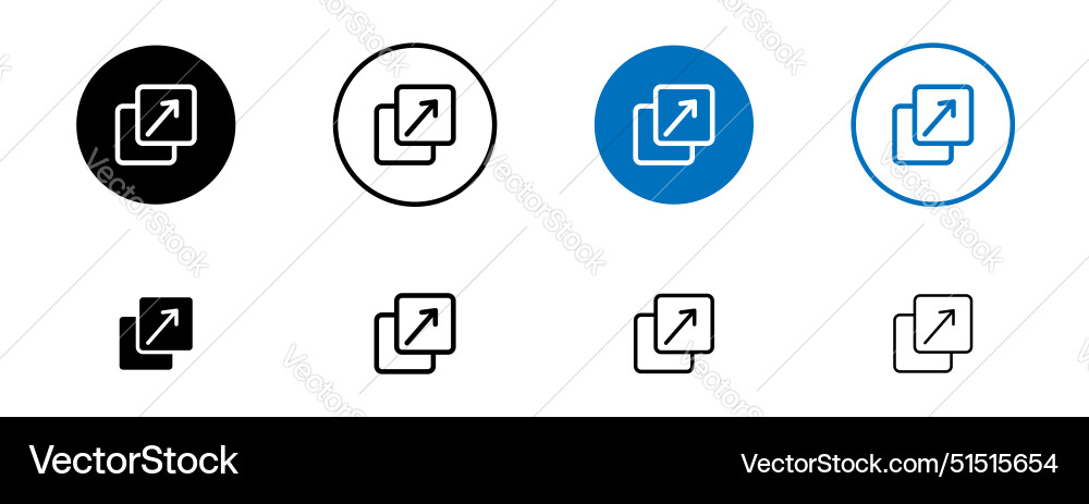 Resize icon Royalty Free Vector Image - VectorStock
