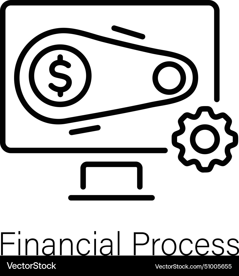 Financial process Royalty Free Vector Image - VectorStock
