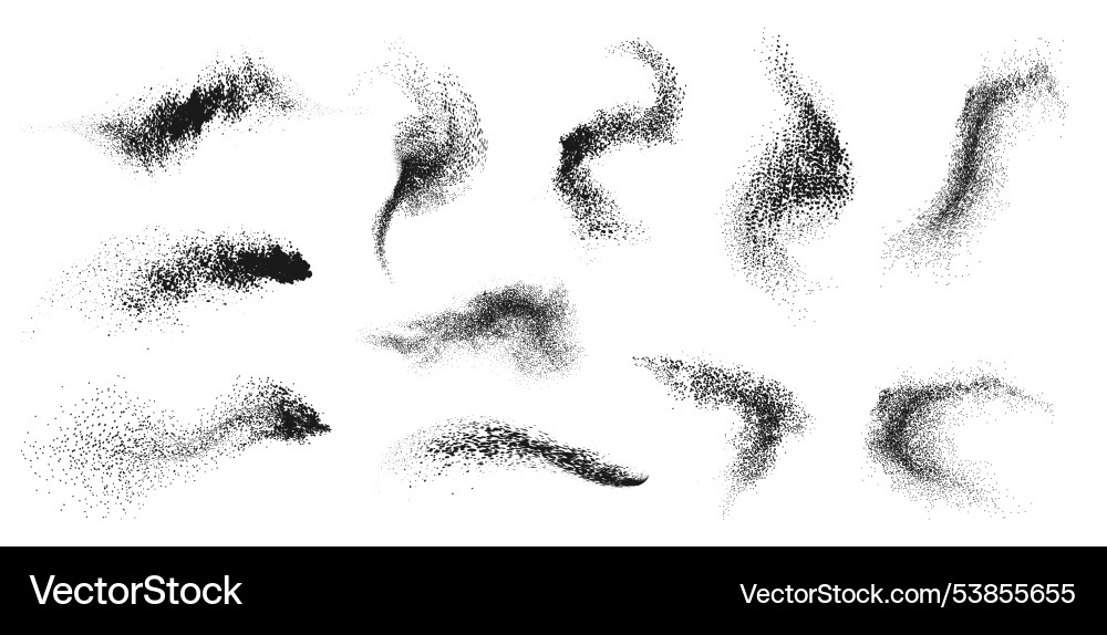 Grunge powder dots splash effect paint Royalty Free Vector