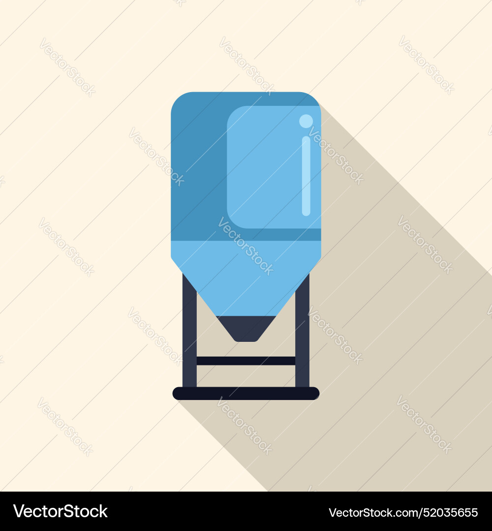 Large metal industrial storage tank standing Vector Image
