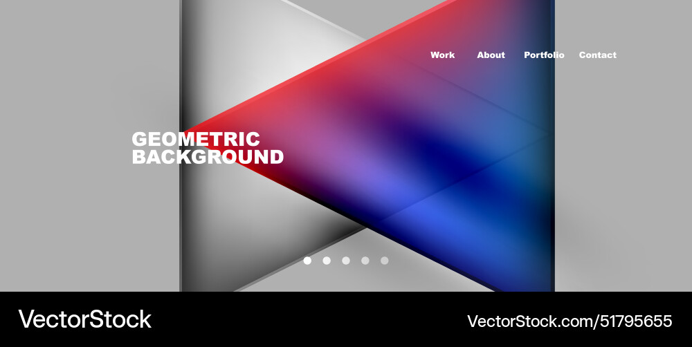 Metal triangles with colorful bright triangles Vector Image