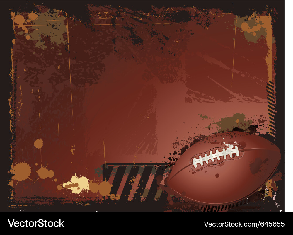 Rough Football Grunge Background Royalty Free Vector Image