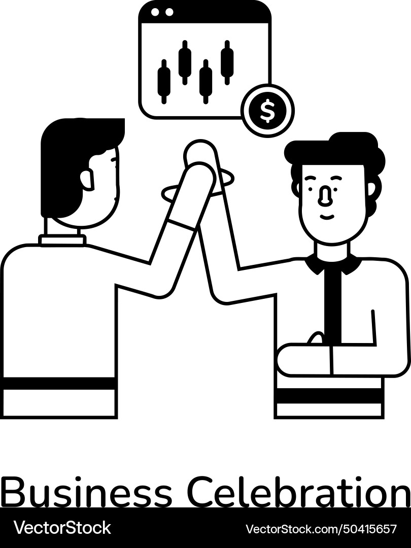 Business celebration Royalty Free Vector Image