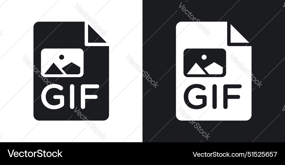 Gif icon Royalty Free Vector Image - VectorStock