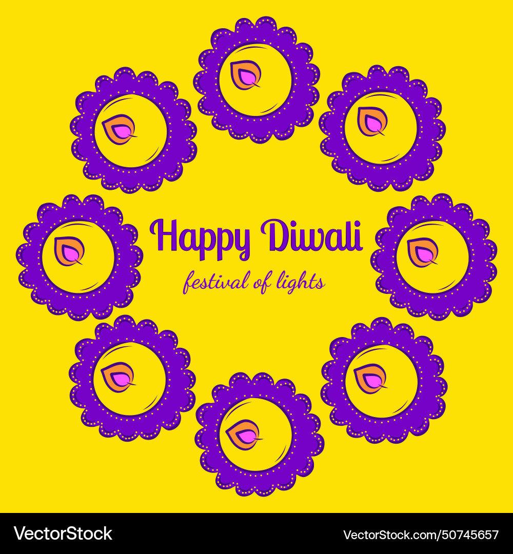 Happy diwali wishes cards Royalty Free Vector Image