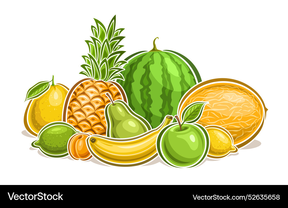 Fruit logo Royalty Free Vector Image - VectorStock