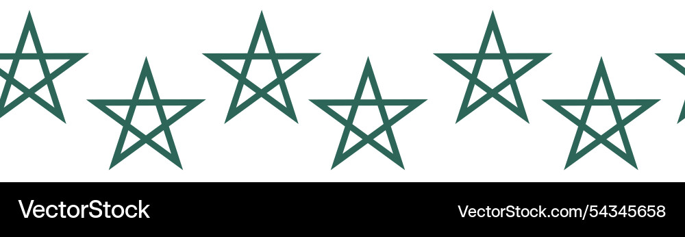 Horizontal border set magic and heavens seamless Vector Image