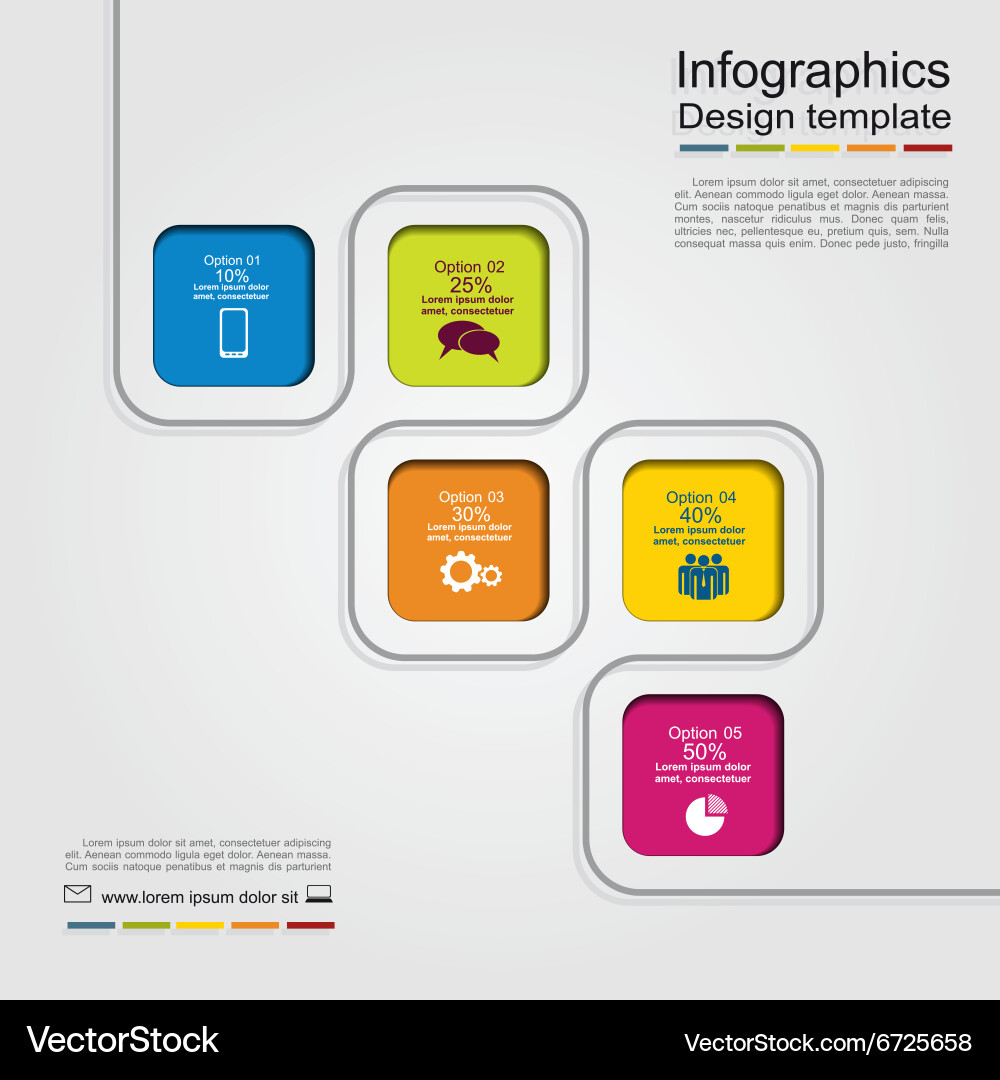 Infographic report template Royalty Free Vector Image