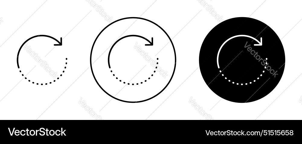 Rotate right icon Royalty Free Vector Image - VectorStock