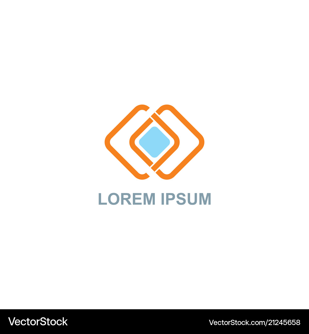 Square connect logo Royalty Free Vector Image - VectorStock