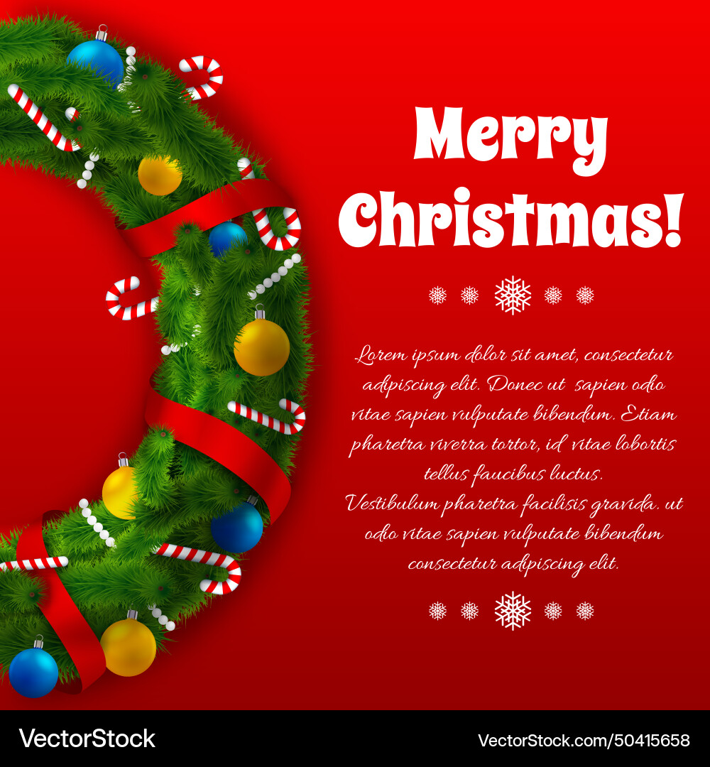 Winter holidays greeting poster Royalty Free Vector Image