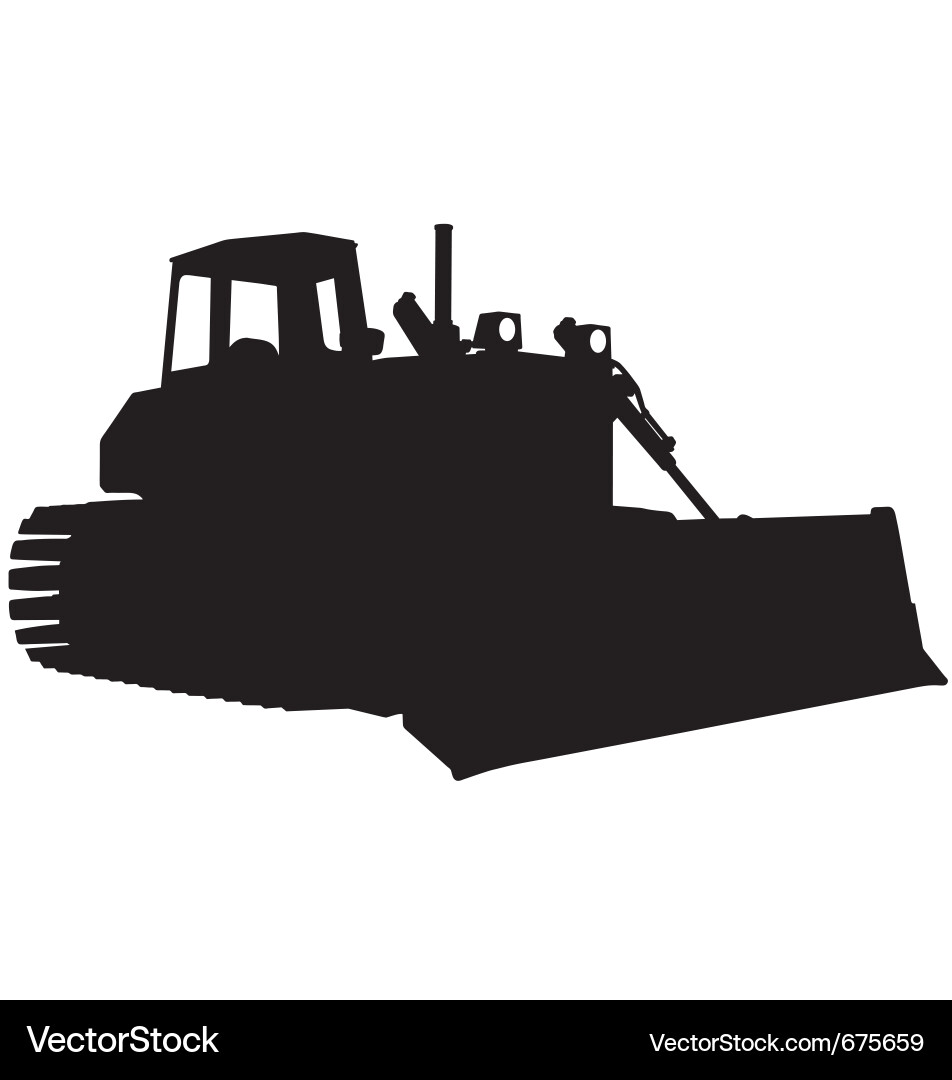 Bulldozer Silhouette
