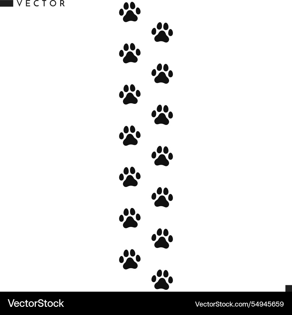 Cat paw print Royalty Free Vector Image - VectorStock