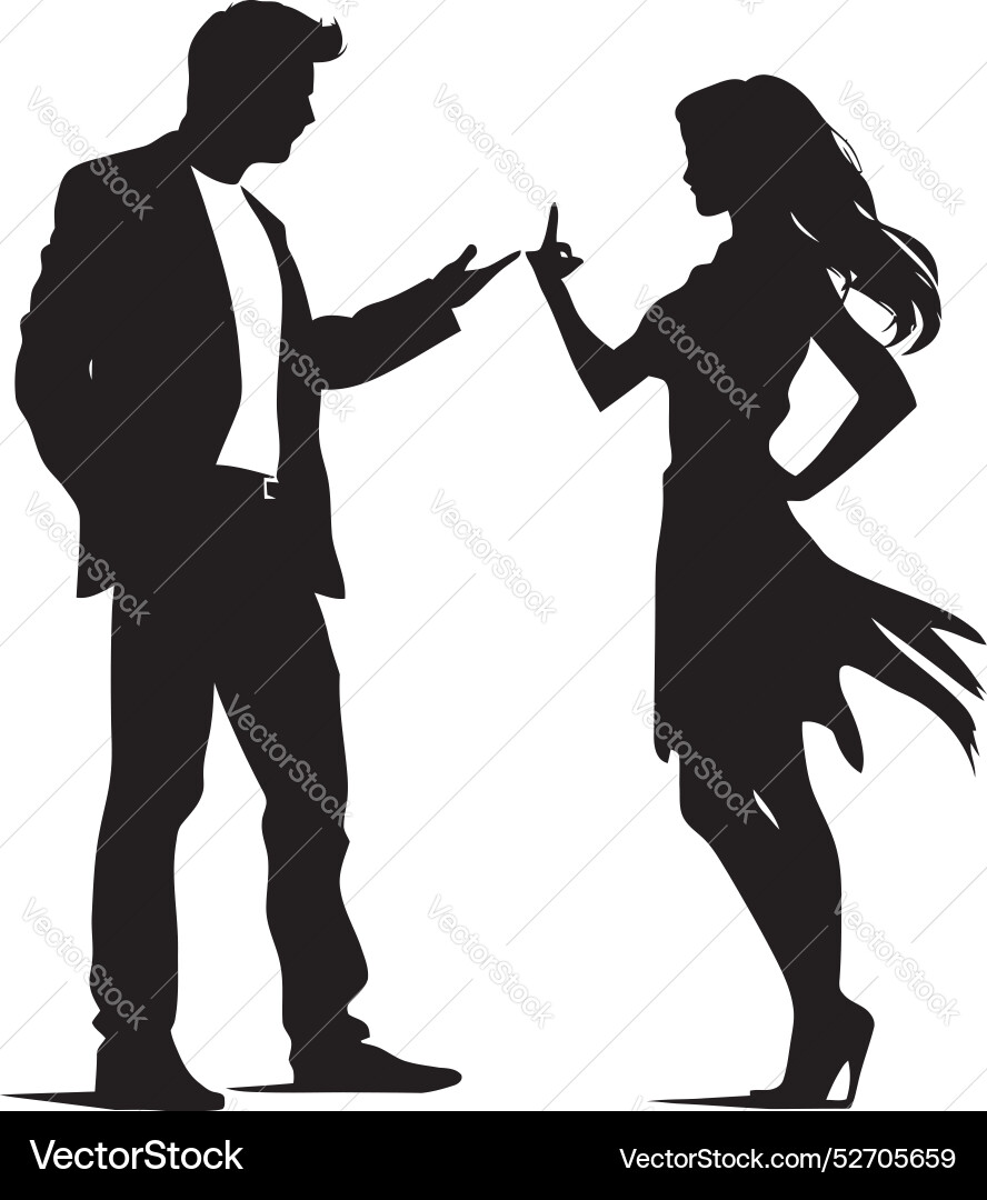 Discord drama emblem for man and womans dramatic Vector Image