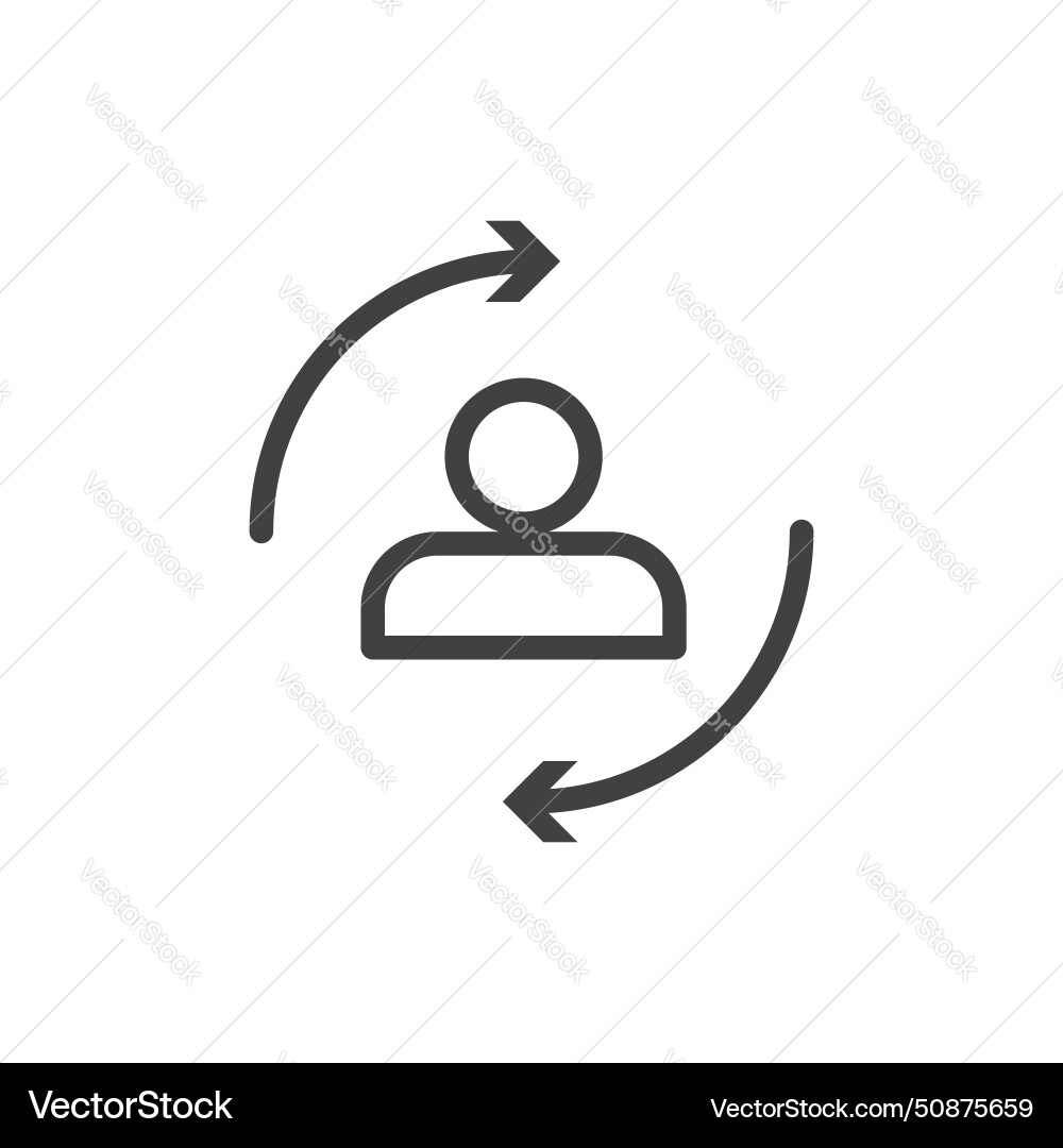 Life cycle icon set circle arrow method symbol Vector Image