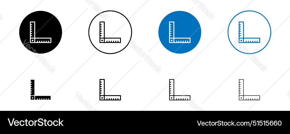Ruler combined icon Royalty Free Vector Image - VectorStock