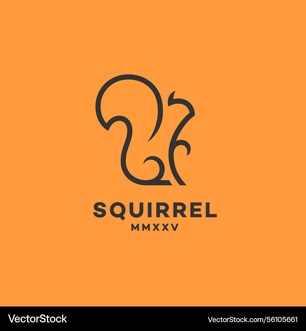 Squirrel logo Royalty Free Vector Image - VectorStock
