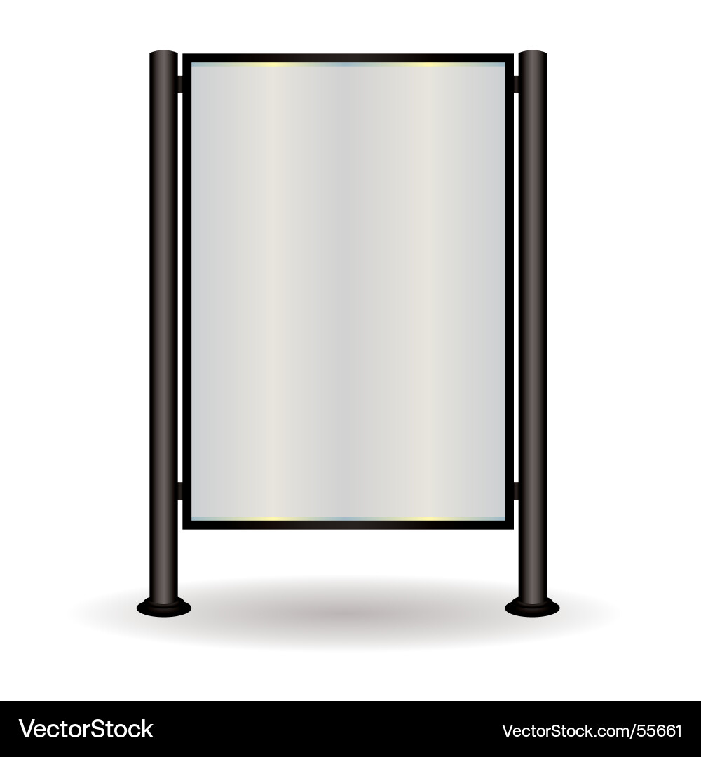 Street sign glow Royalty Free Vector Image - VectorStock