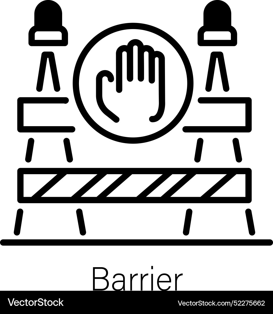 Barrier Royalty Free Vector Image - VectorStock