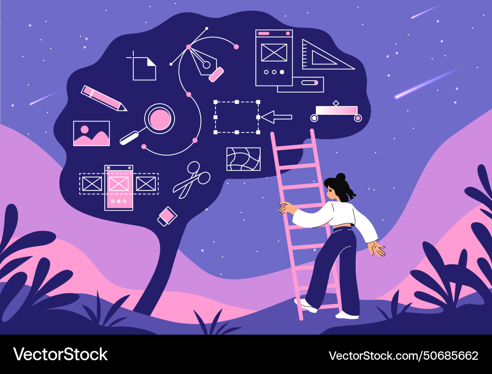 Business mind digital marketing technology data Vector Image