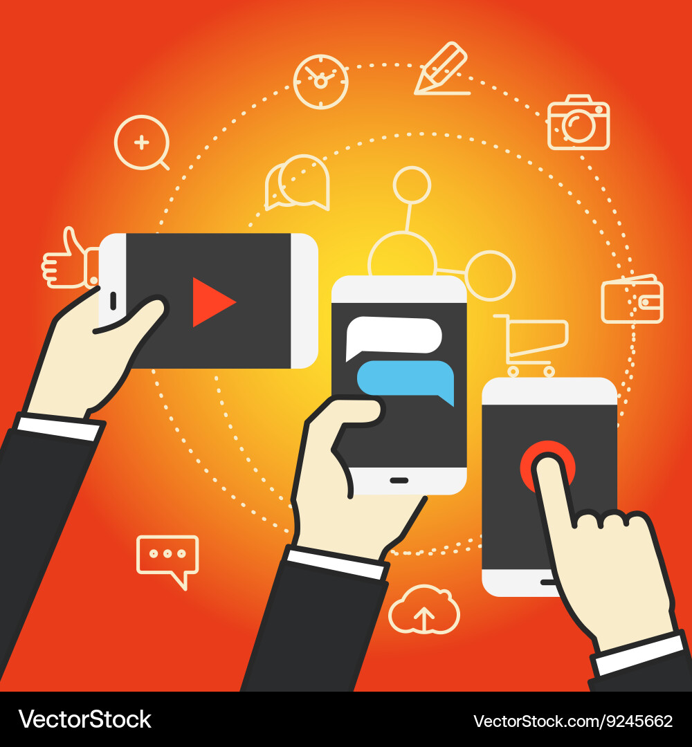 Digital entertainment Royalty Free Vector Image