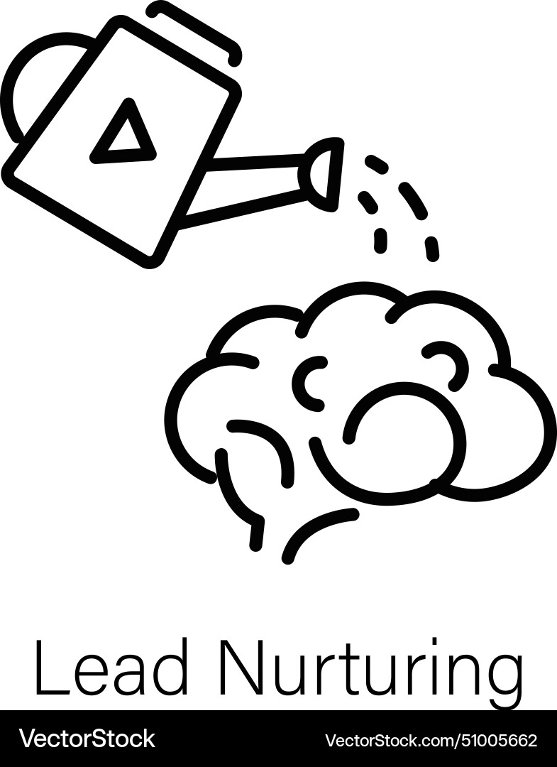 Lead nurturing Royalty Free Vector Image - VectorStock