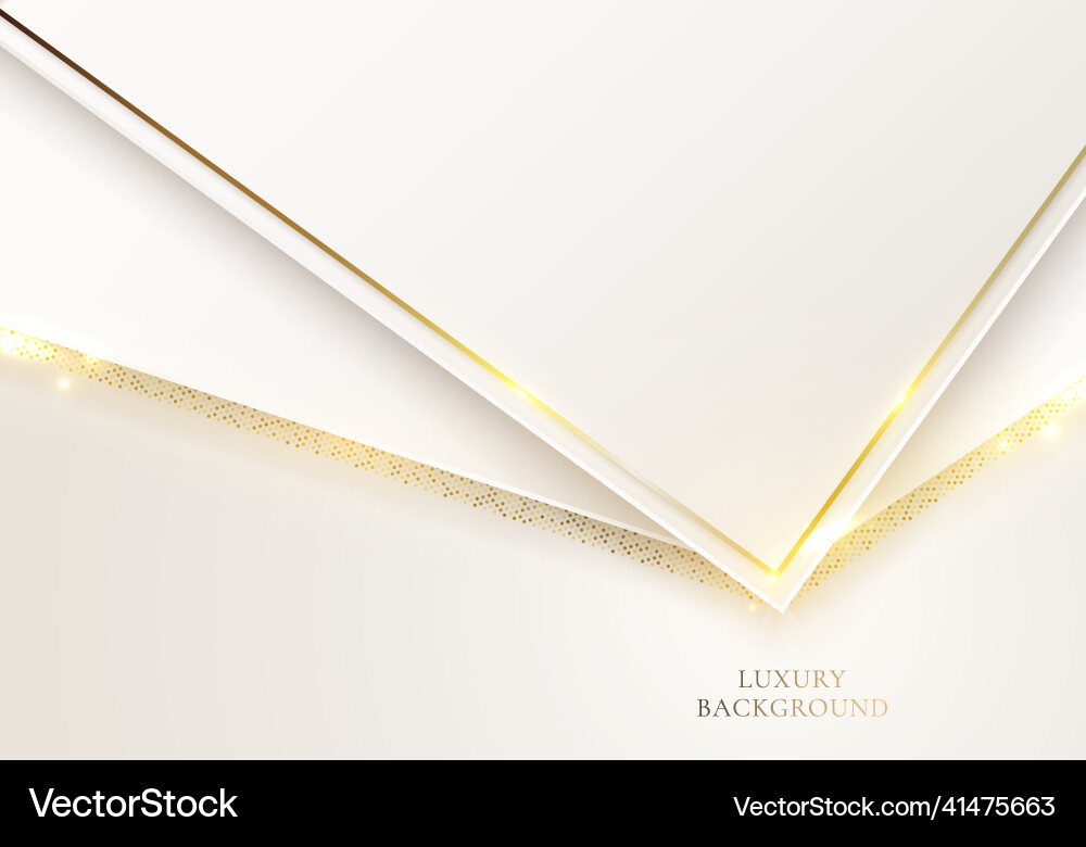 3d elegant modern luxury template design white Vector Image