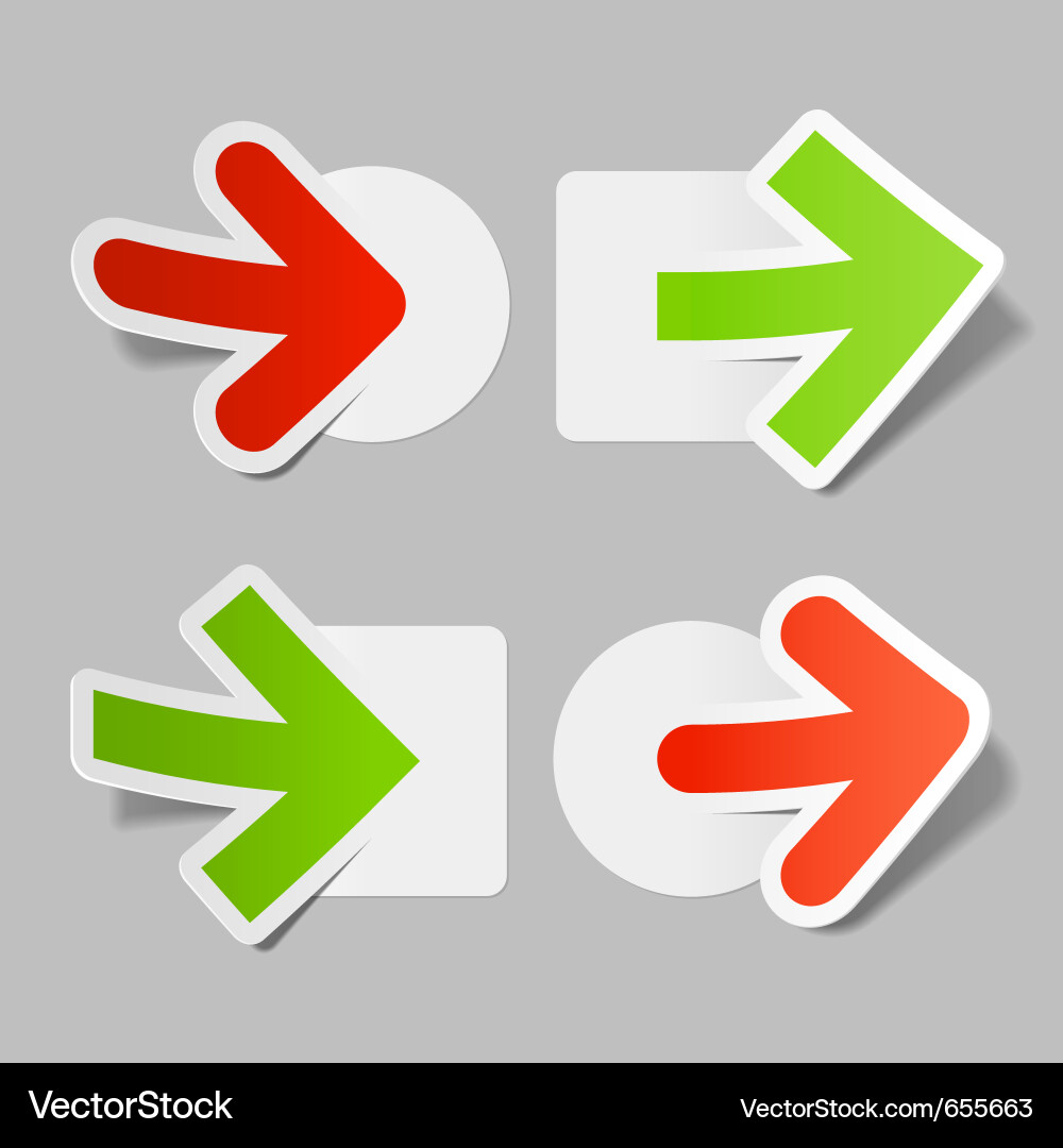 Arrow Collection Royalty Free Vector Image - VectorStock