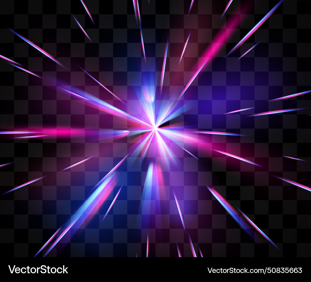 Blue purple light flare effect Royalty Free Vector Image