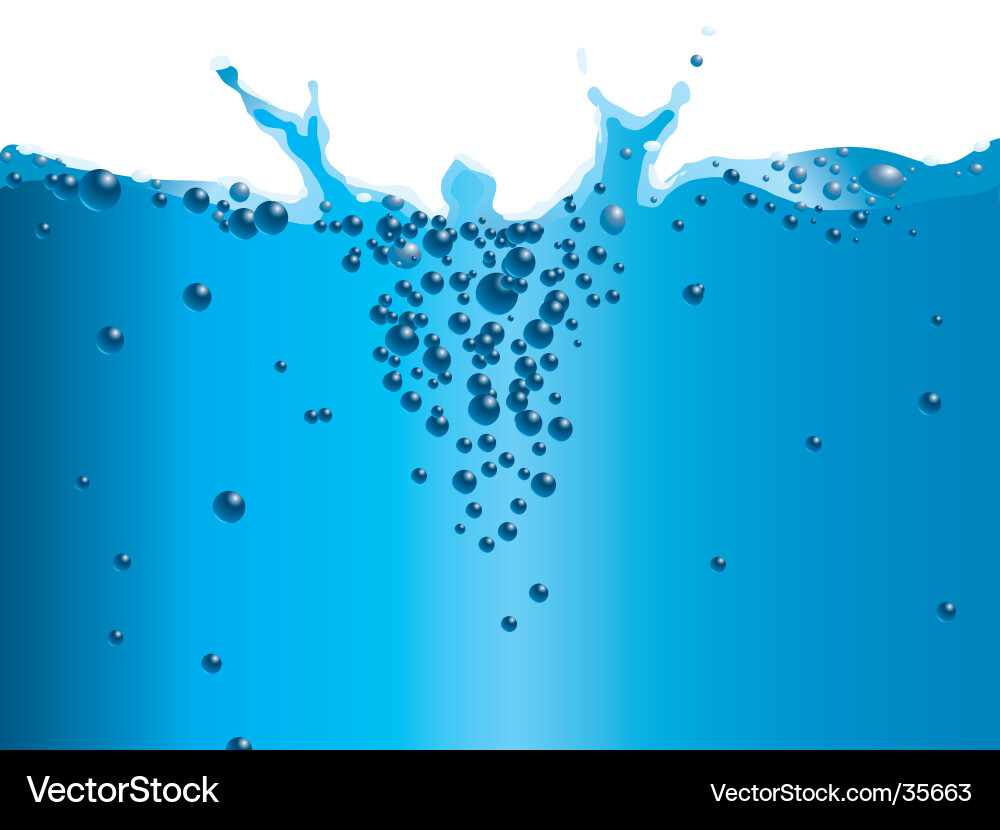 Bubble splash Royalty Free Vector Image - VectorStock