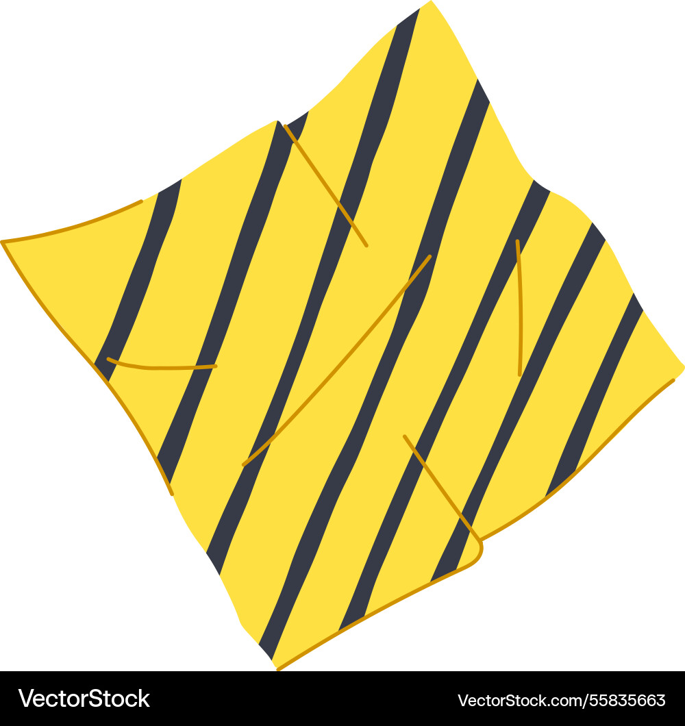 Plastic beeswax food wrap cartoon Royalty Free Vector Image